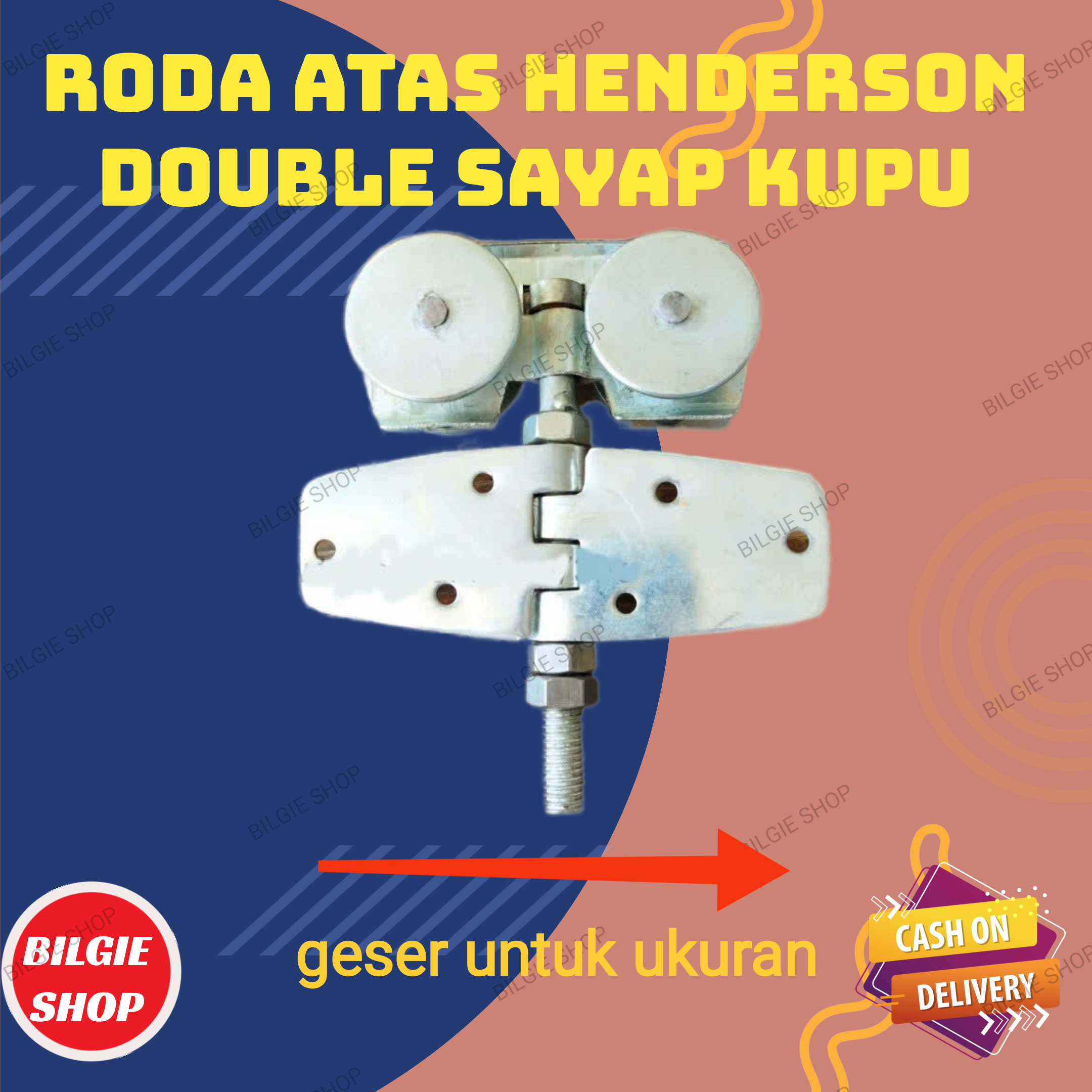 roda pintu gantung atas double sayap kupu engsel henderson pintu besi ...