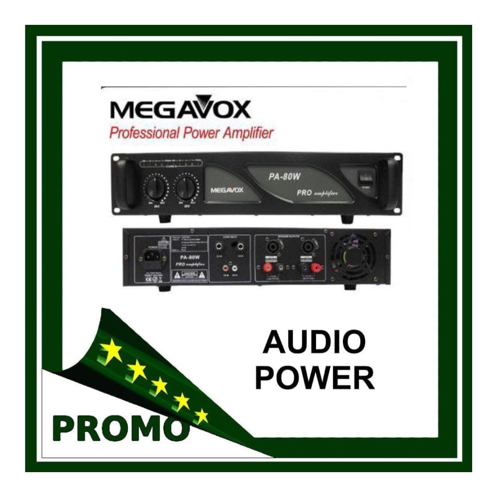 NEW Power Amplifier MEGAVOX MV PA 80 W | Lazada Indonesia