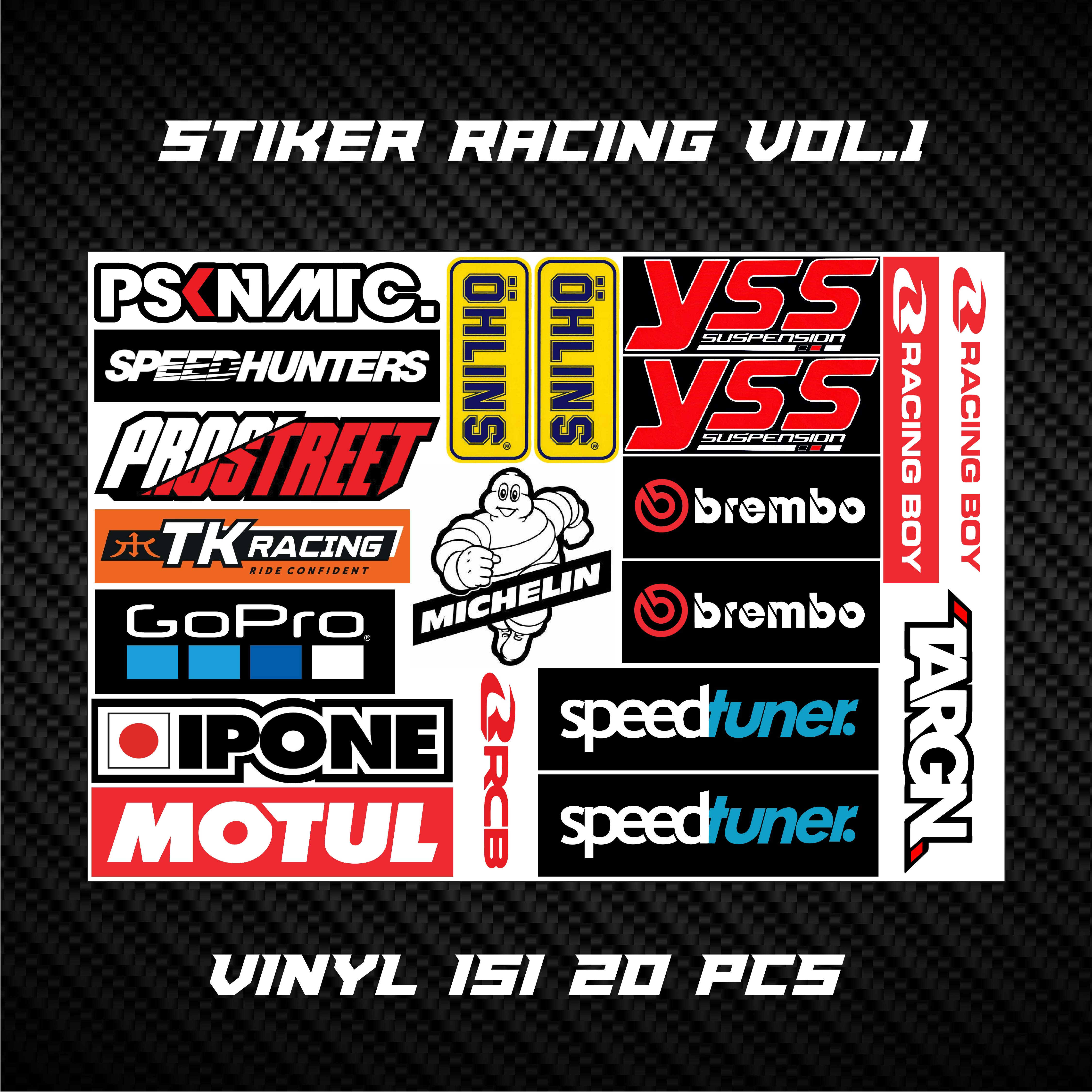 Sticker Pack Racing Stiker Motor harga perlembar | Lazada Indonesia