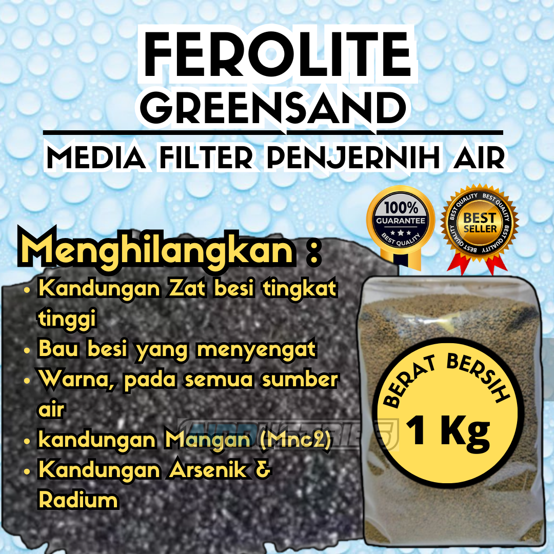 filter air aquarium aquascape ferolite 1kg media penjernih air kuning ...