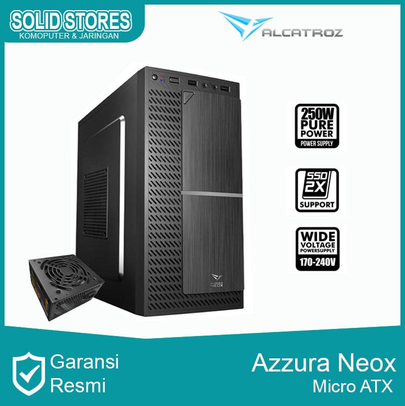 Casing PC Alcatroz Azzura Neox Mini ATX With 450 Watts Power Supply | Lazada Indonesia
