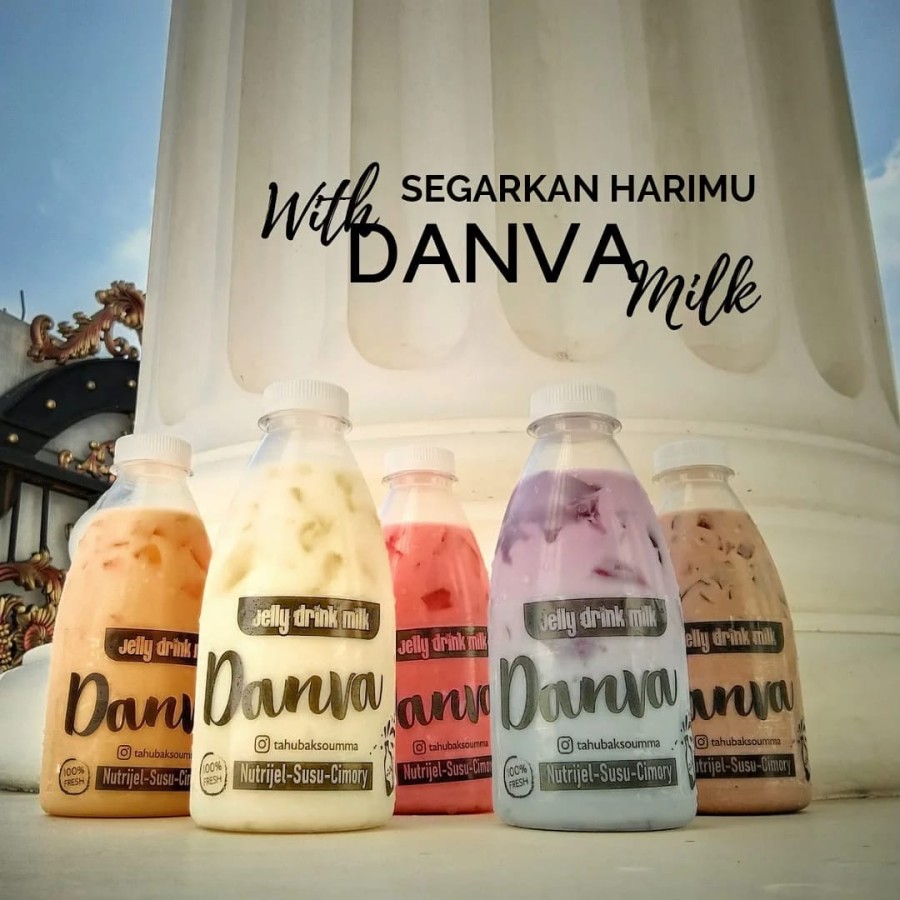 DANVA Jelly Drink Milk Minuman Penyegar Varian Rasa | Lazada Indonesia
