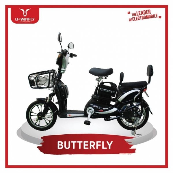 Sepeda Listrik UWINFLY BUTTERFLY Anti Banjir dan Baterai Cabut | Lazada ...