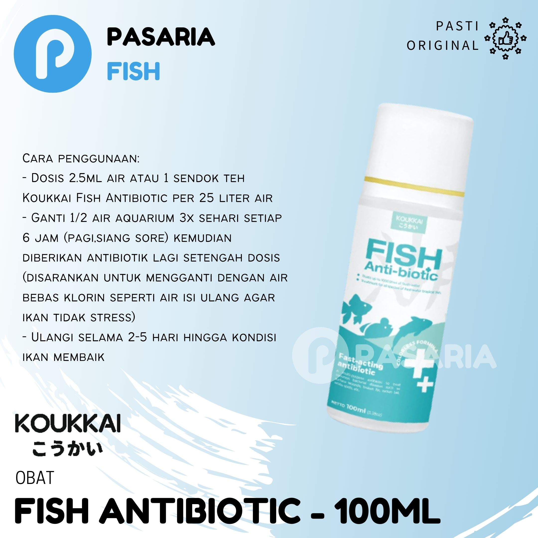 KOUKKAI FISH ANTIBIOTIK/ANTIBIOTIC Obat Anti Bakteri Membasmi Penyakit ...