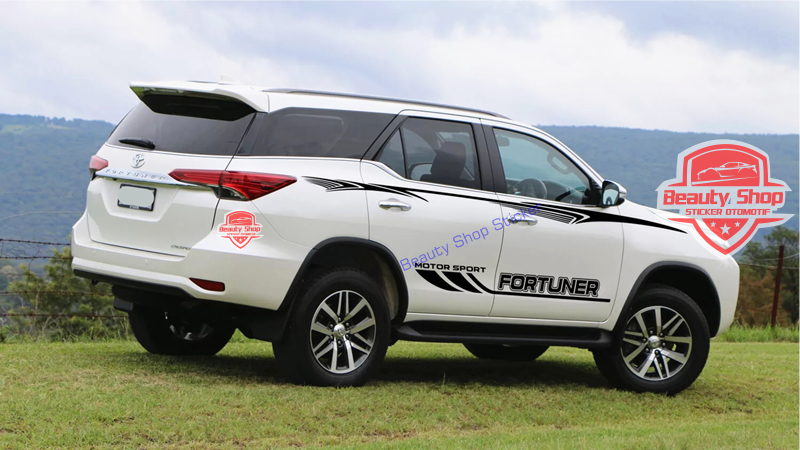 STICKER FORTUNER LIST STRIPE STIKER MPBIL TOYOTA FORTUNER ATAS BAWAH ...