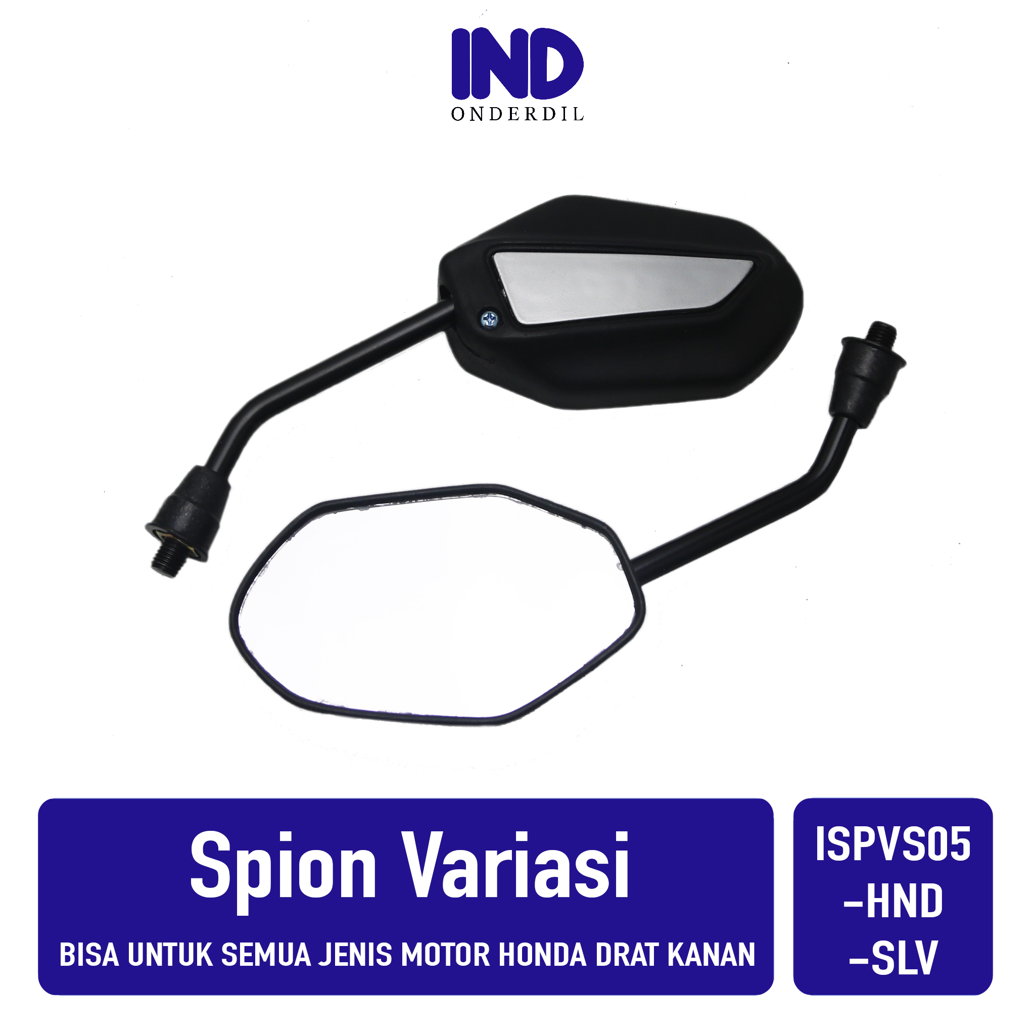 Spion-Sepion-Kaca Mirror-Cermin Kiri Kanan Set Variasi S05 Semua Jenis Motor Honda Drat Kanan ...
