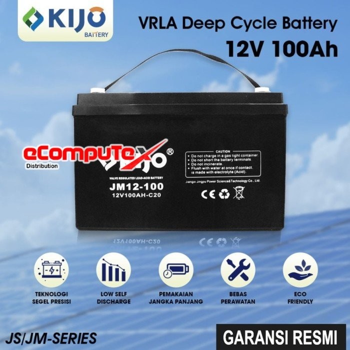 BATERAI UPS VRLA 12V 100AH KIJO / BATTERY AKI KERING 12 VOLT100 AH ACCU | Lazada Indonesia