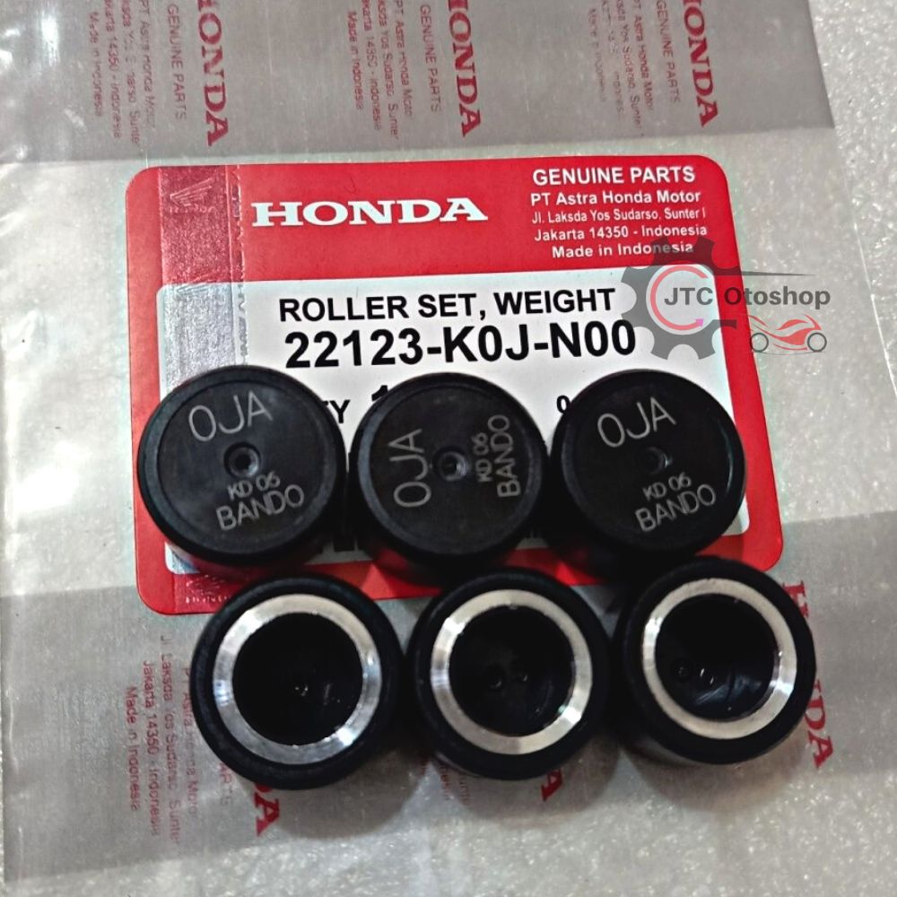 ROLLER 15 GRAM SET GENIO KOJ BANDO 1 SET 6 PCS ROLLER GENIO 2019 BEAT ...