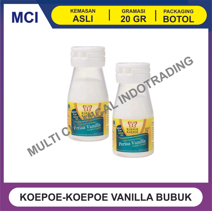PERISA VANILLA KOEPOE KOEPOE 20 GR / VANELY BUBUK / KUPU KUPU VANILLI ...