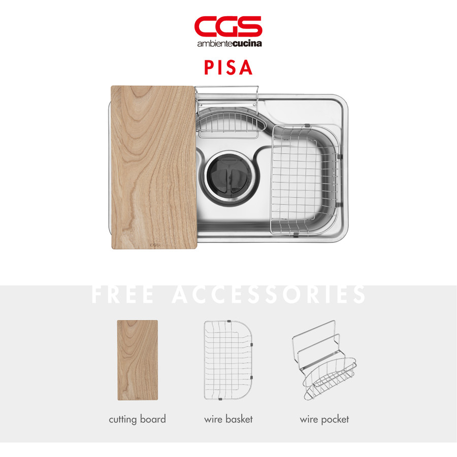 CGS PISA Stainless Kitchen Sink - Bak Cuci Piring | Lazada Indonesia