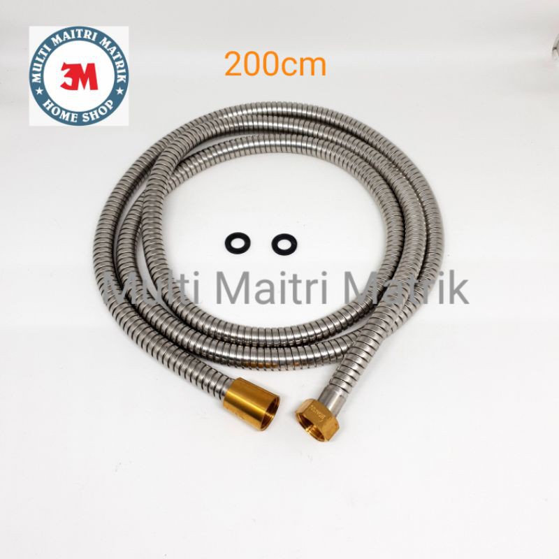 Selang flexible 2meter/selang shower mandi/selang shower toilet/cebok ...