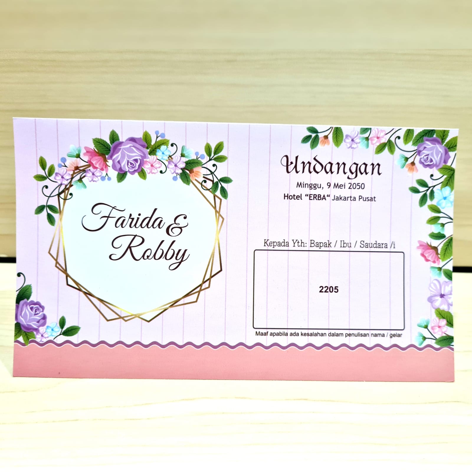 Blangko Undangan ERBA 2205 Isi 100 Lembar | Lazada Indonesia