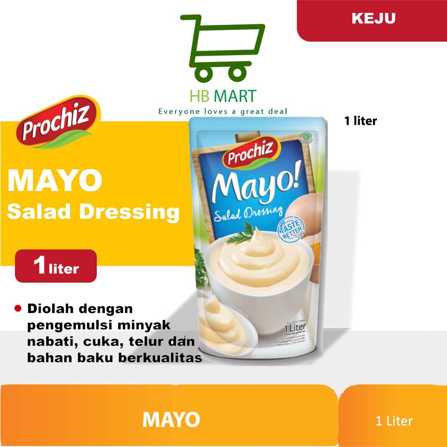 Prochiz Mayo Salad Dressing Mayonaise 1kg / 1 Liter Pouch Refill ...