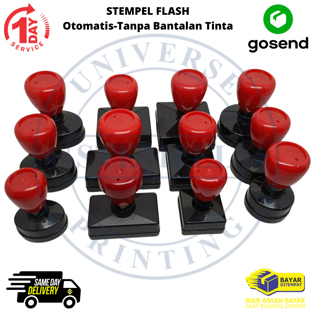 Cetak Stempel Otomatis Stempel Flash Murah | Lazada Indonesia