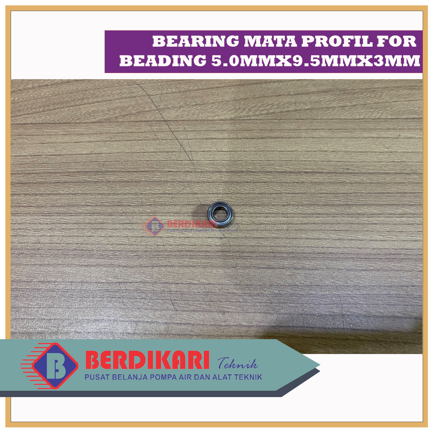 Router Bits Bearing 5x9.5x3 mm lahar Laker mata profil router beading ...