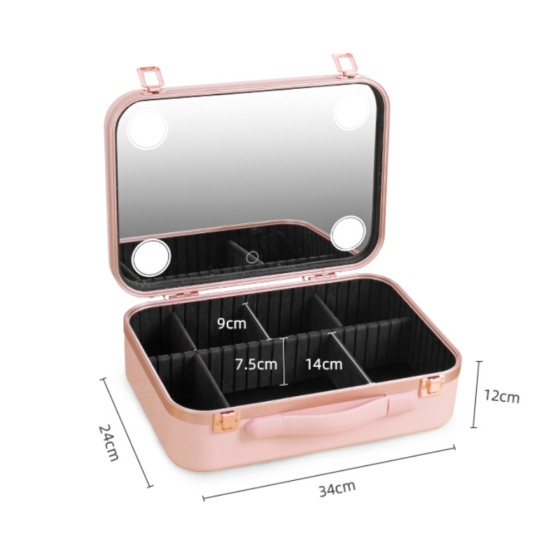 Beautycase Koper Make Up Ukuran Mini 27 X 25 X 12 cm (dengan Trolly ...
