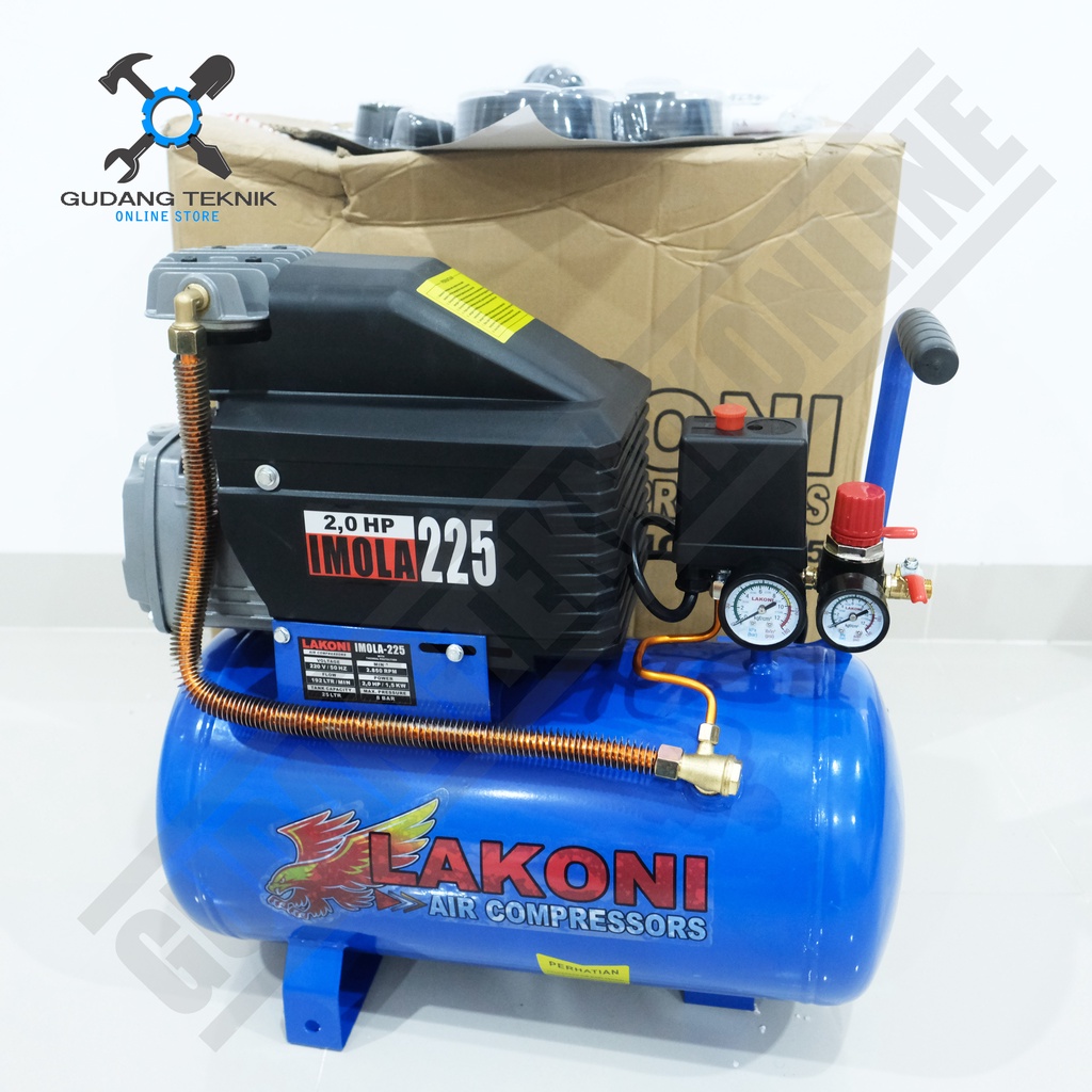 Kompresor Angin Udara 25L LAKONI IMOLA 225 2Hp / Air Compressor IMOLA ...