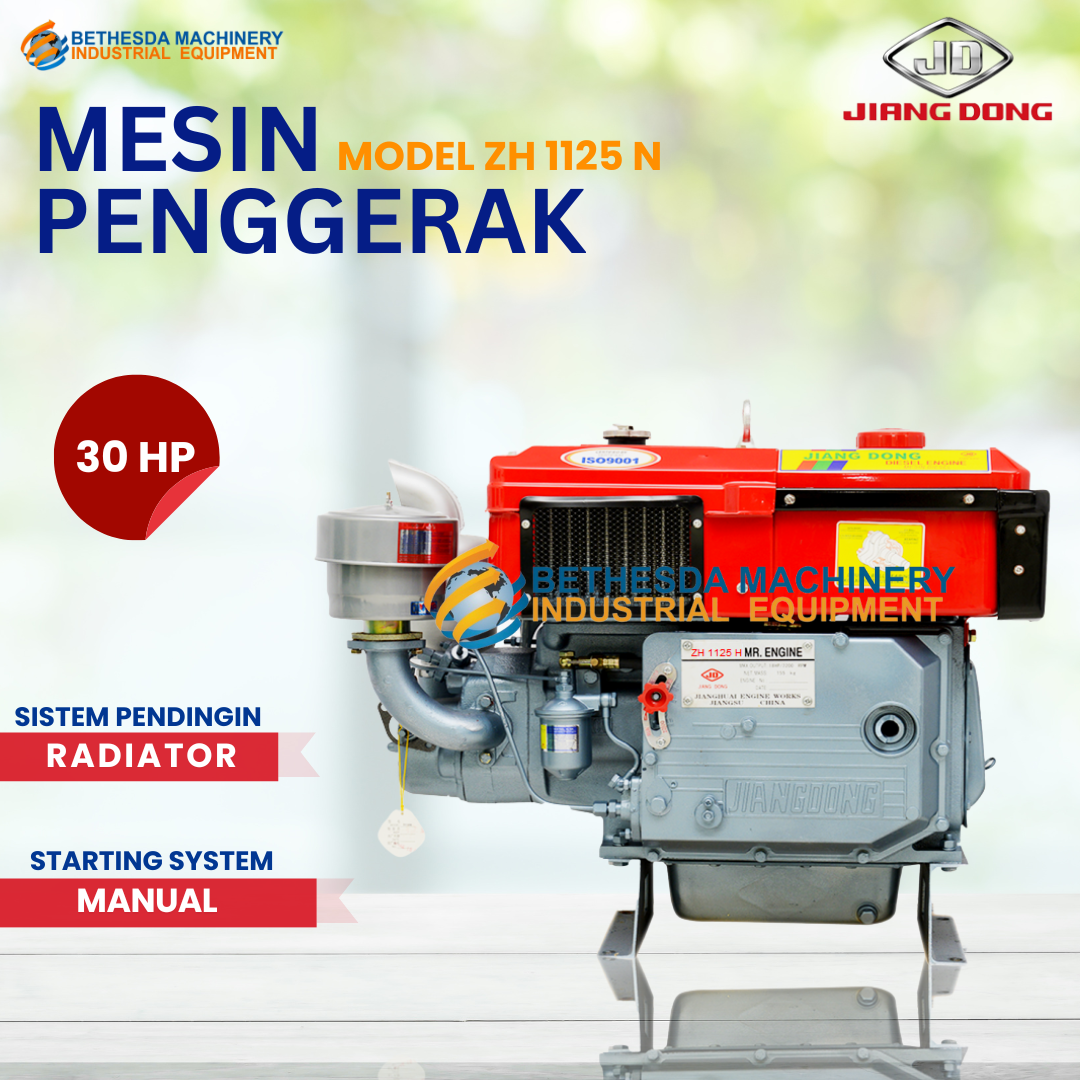 Mesin penggerak 30 PK 30 HP Diesel Penggerak Jiangdong ZH 1125 N - 30pk Radiator | Lazada Indonesia