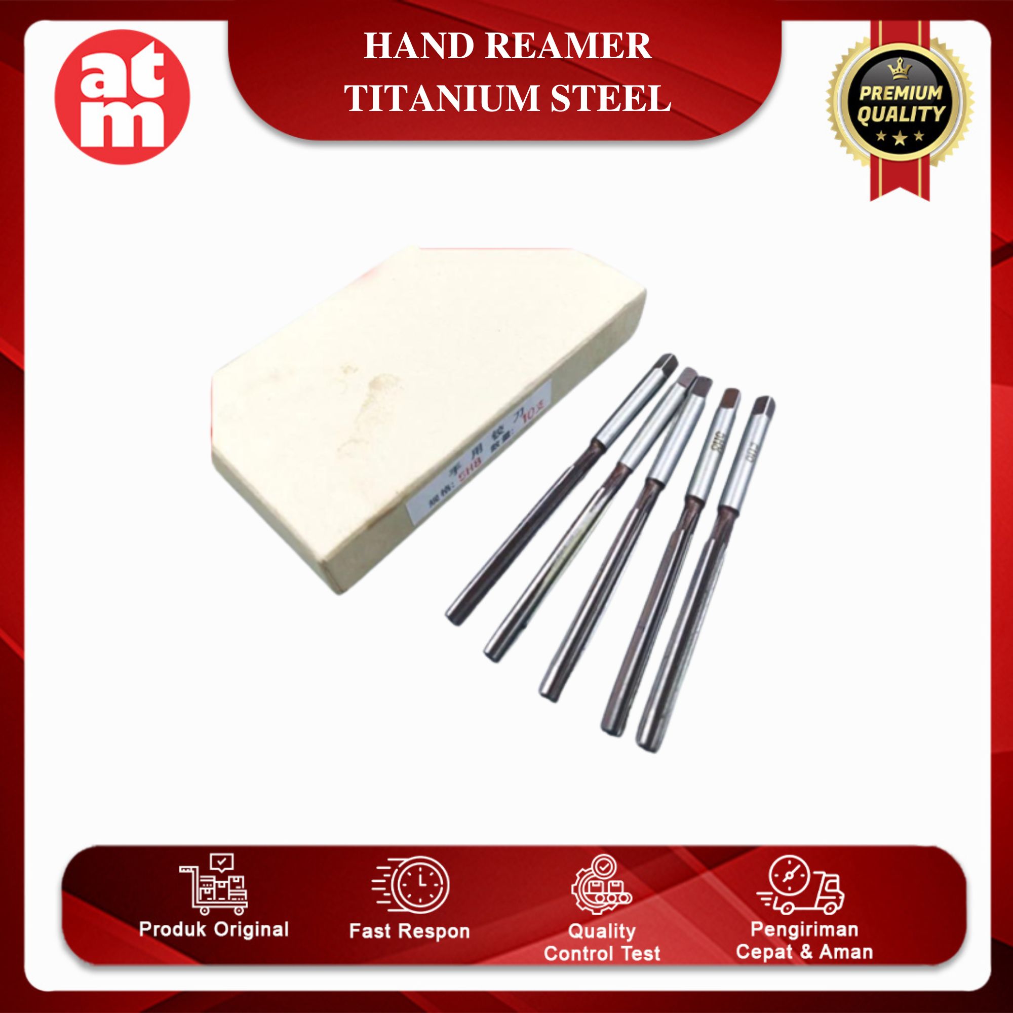 HAND REAMER Ukuran 3MM, 12MM, 14MM BAHAN TITANIUM STEEL | Lazada Indonesia