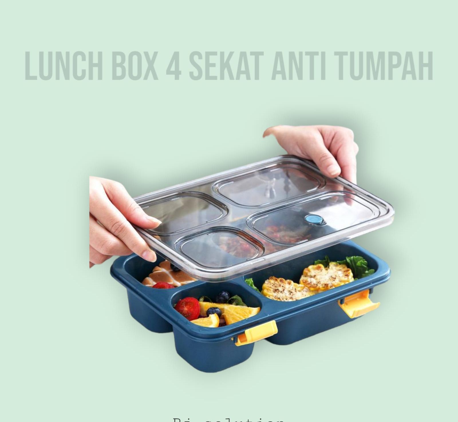 S1 Lunch box 4 sekat / bento anak / lunch box anti tumpah | Lazada ...