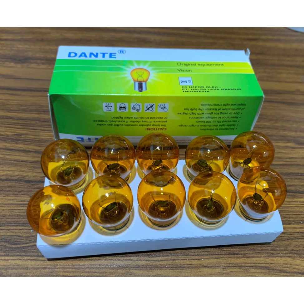 Bohlam lampu PY21W 12V BAU15S putar miring Dante ORIGINAL | Lazada ...