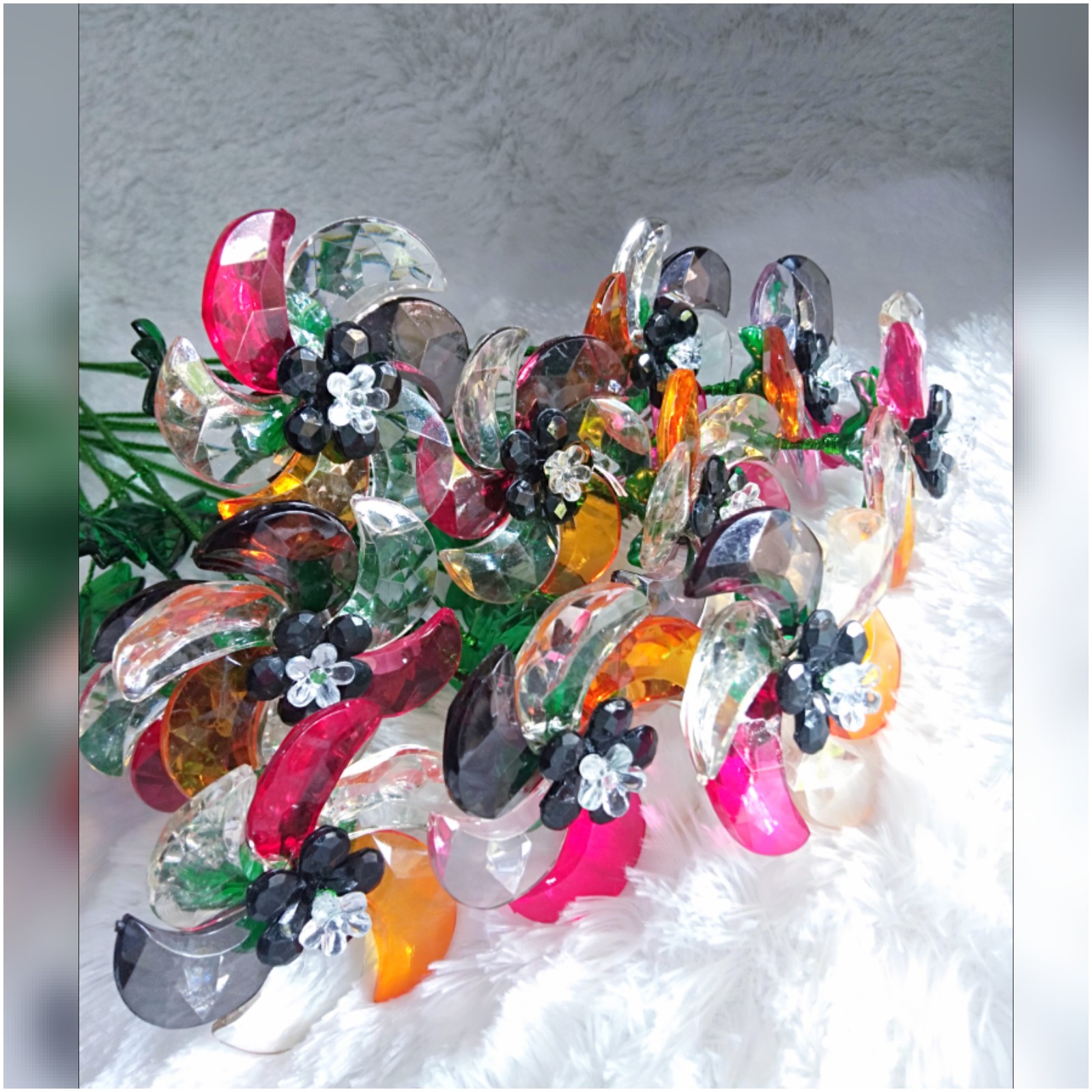 Bunga Kristal Akrilik TAPAK DARA mix | Lazada Indonesia