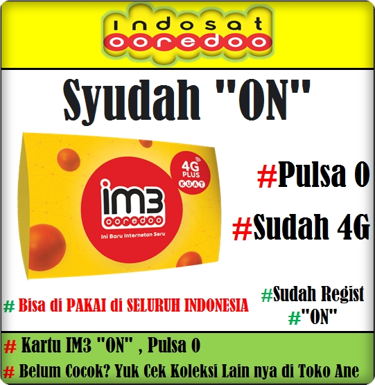Kartu INDOSAT IM3 Siap Pakai | Lazada Indonesia