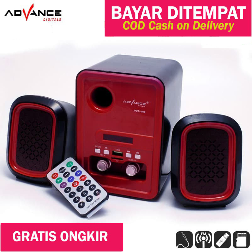 Speaker Aktif Super Bass Speaker Advance Duo 200 Subwoofer Original