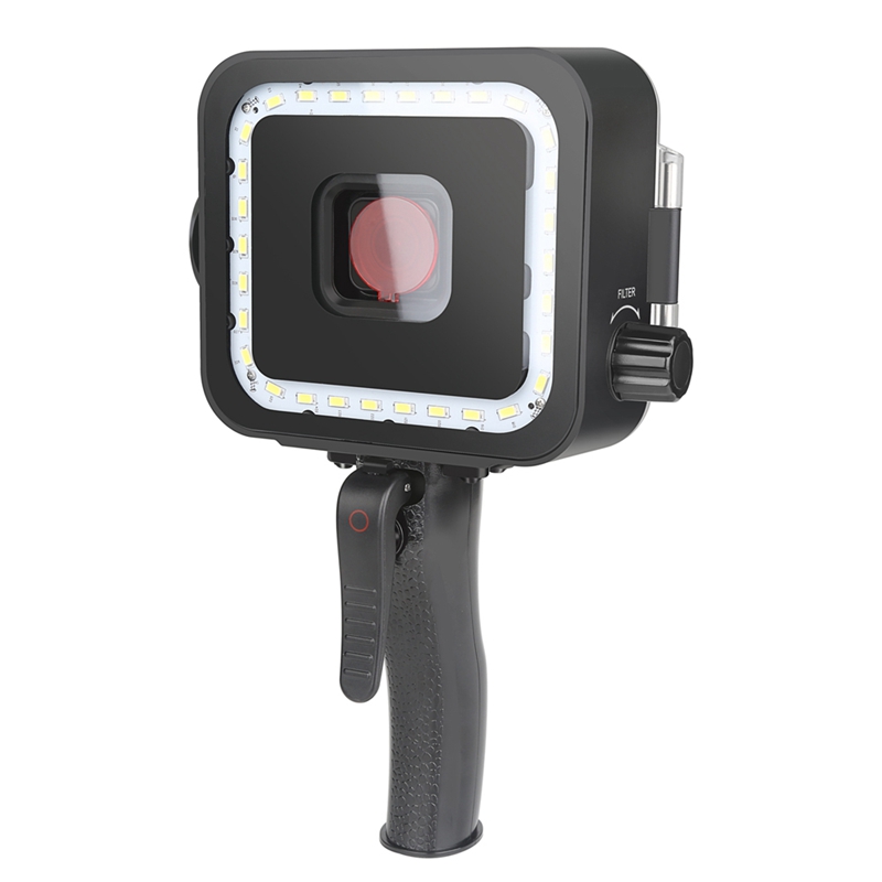 SHOOT 40M 900LM Underwater LED Video Light for GoPro Hero 7 6 5 Black ...