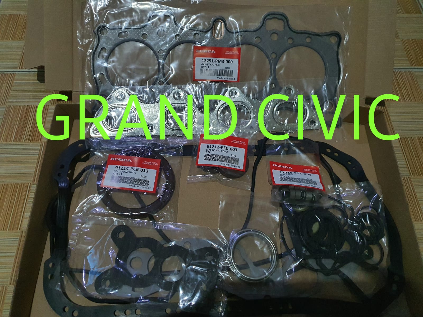 PACKING FULL SET HONDA PAKING SET GRAND CIVIC PAKING SET CIVIC LX ...