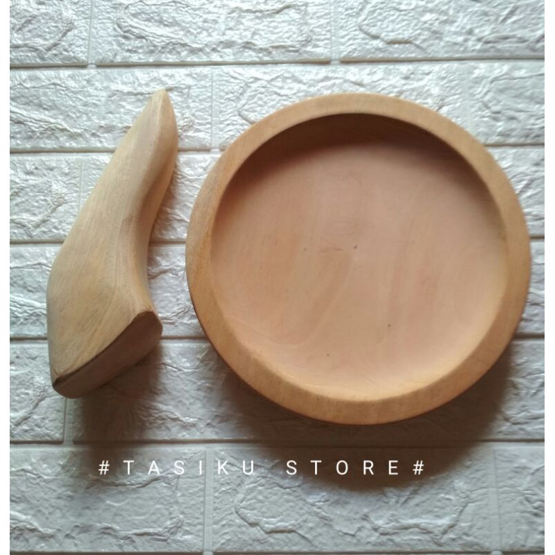 Cobek Kayu Jumbo - Set Coet Kayu Mahoni - Bikin Sambal Ketoprak Gado ...