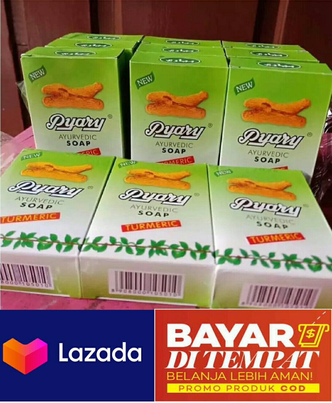 (12pcs / 1Lusin) Sabun Arab Pyary Turmeric BPOM Original / Sabun Arab ...