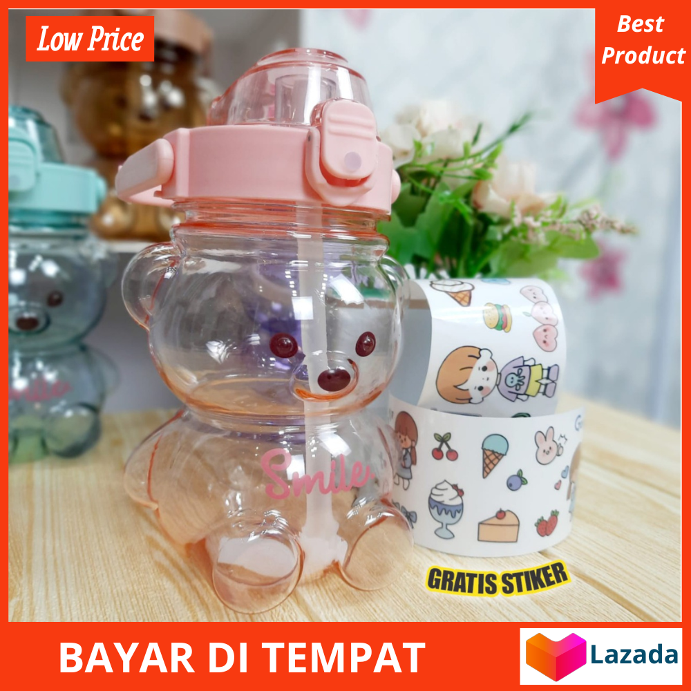 Botol Viral FREE STIKER 2D Lucu 1100 Ml Botol Minuman Viral Botol Minum ...