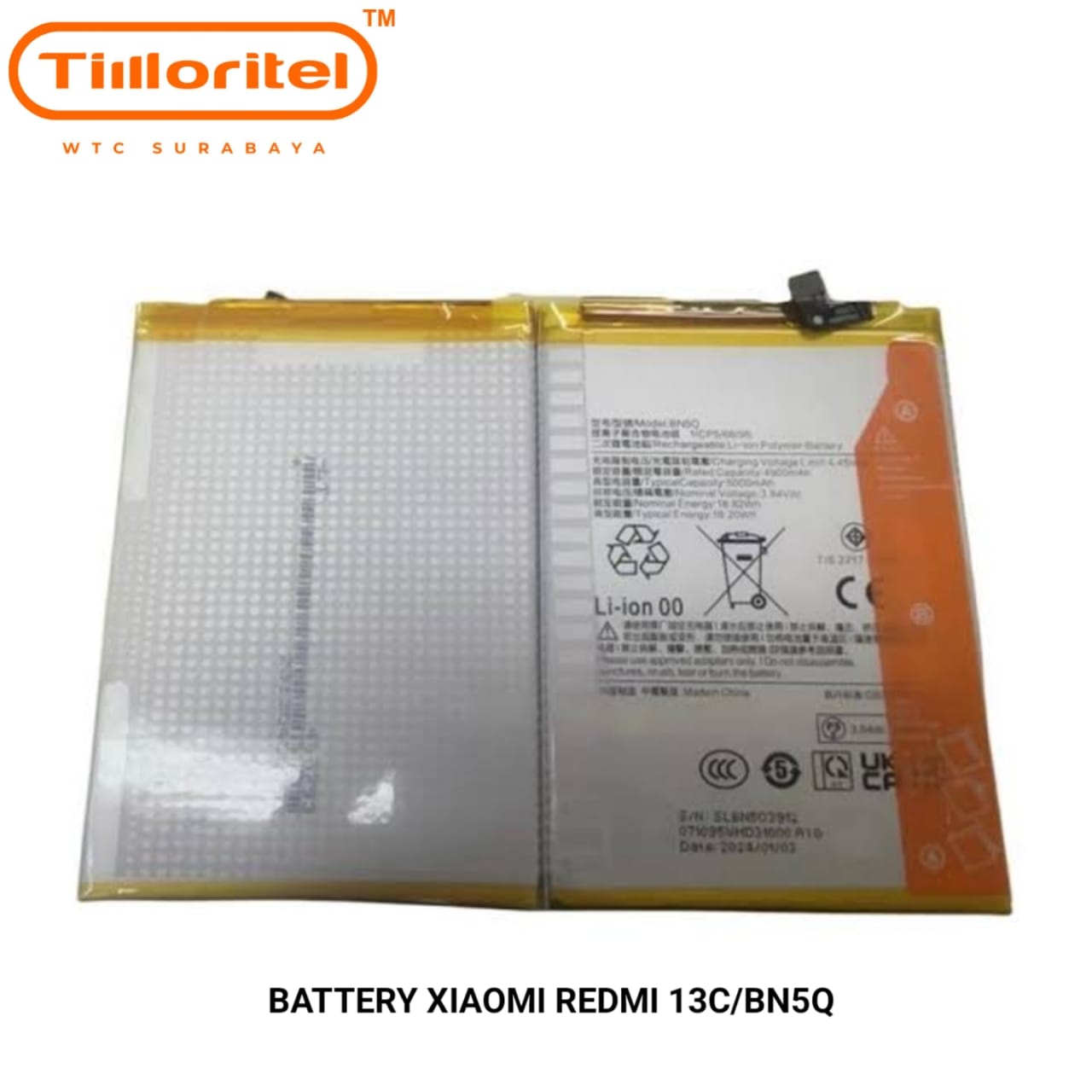 BATTERY XIAOMI REDMI 13C/BN5Q | Lazada Indonesia