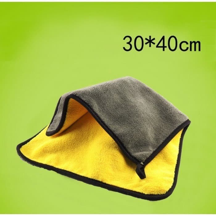 Lap Mobil Microfiber 30x40cm Serbaguna 2 Warna | Lazada Indonesia