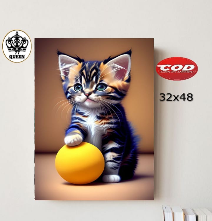 HIASAN DINDING POSTER GAMBAR KUCING/HIASAN DINDING TEMA KUCING/POSTER ...