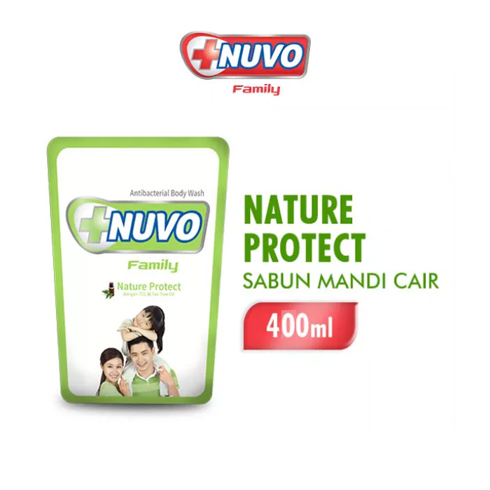Nuvo Sabun Mandi Cair Nature Protect Pouch 400 ml | Lazada Indonesia