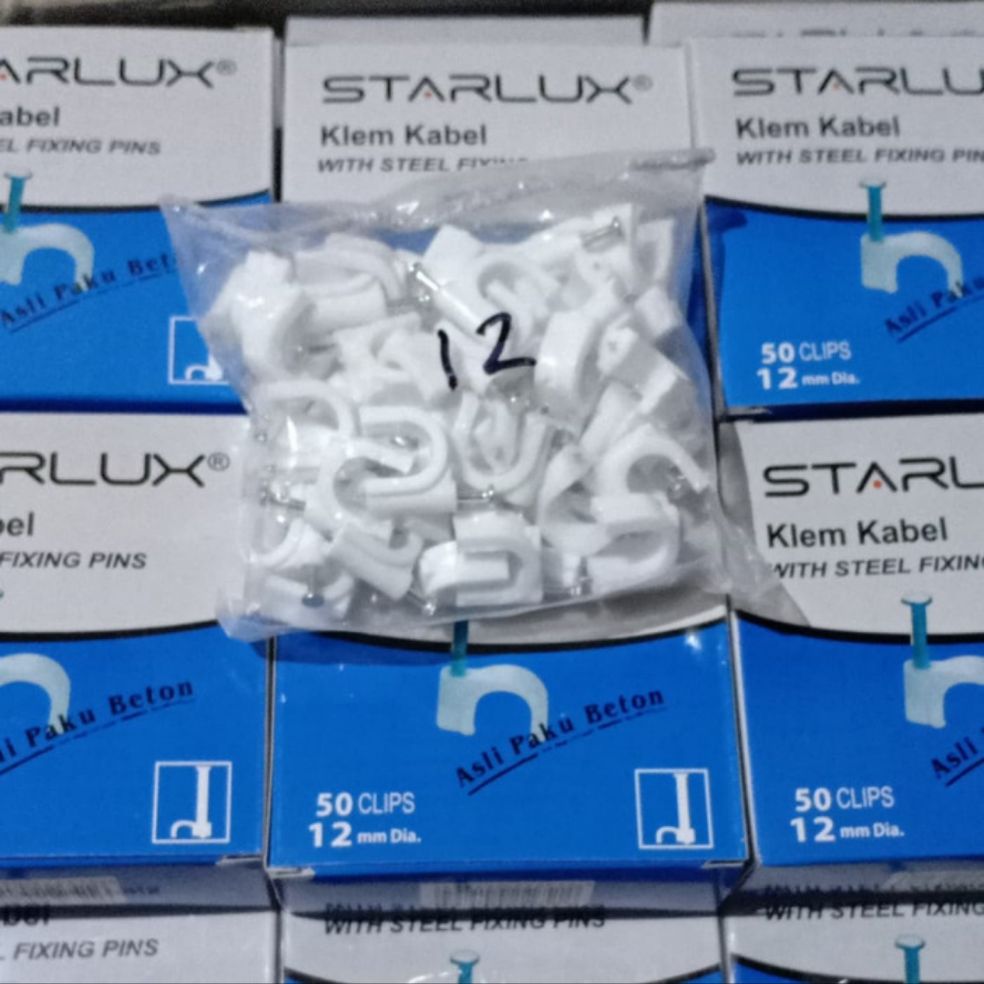 KLEM KABEL PAKU BETON 12MM / KLEM KABEL BETON ASLI 12MM | Lazada Indonesia