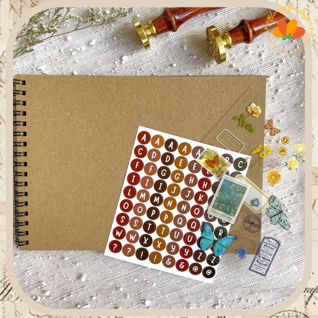 Bloomingyourdays Paket Scrapbook Album Kit Journaling Scrapbooking Kado ...
