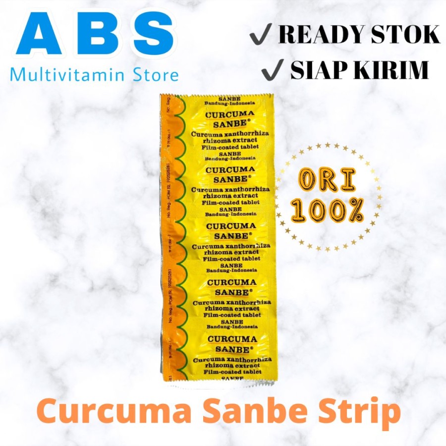 Curcuma Sanbe strip isi 10 Tablet | Lazada Indonesia