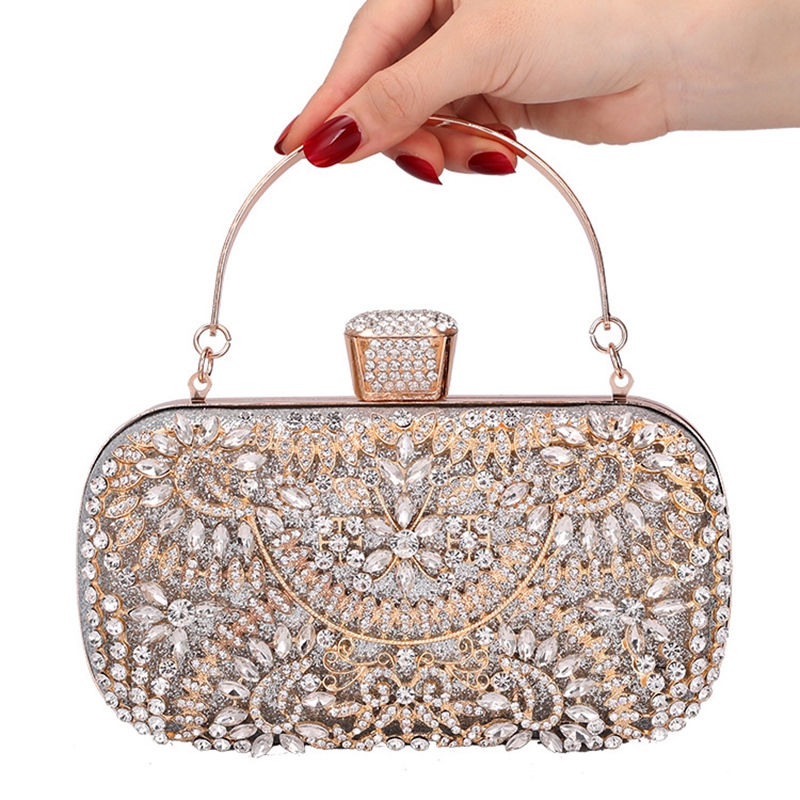 Women's Evening Clutch Bag for Wedding Clutch Purse Chain Shoulder Bag ...