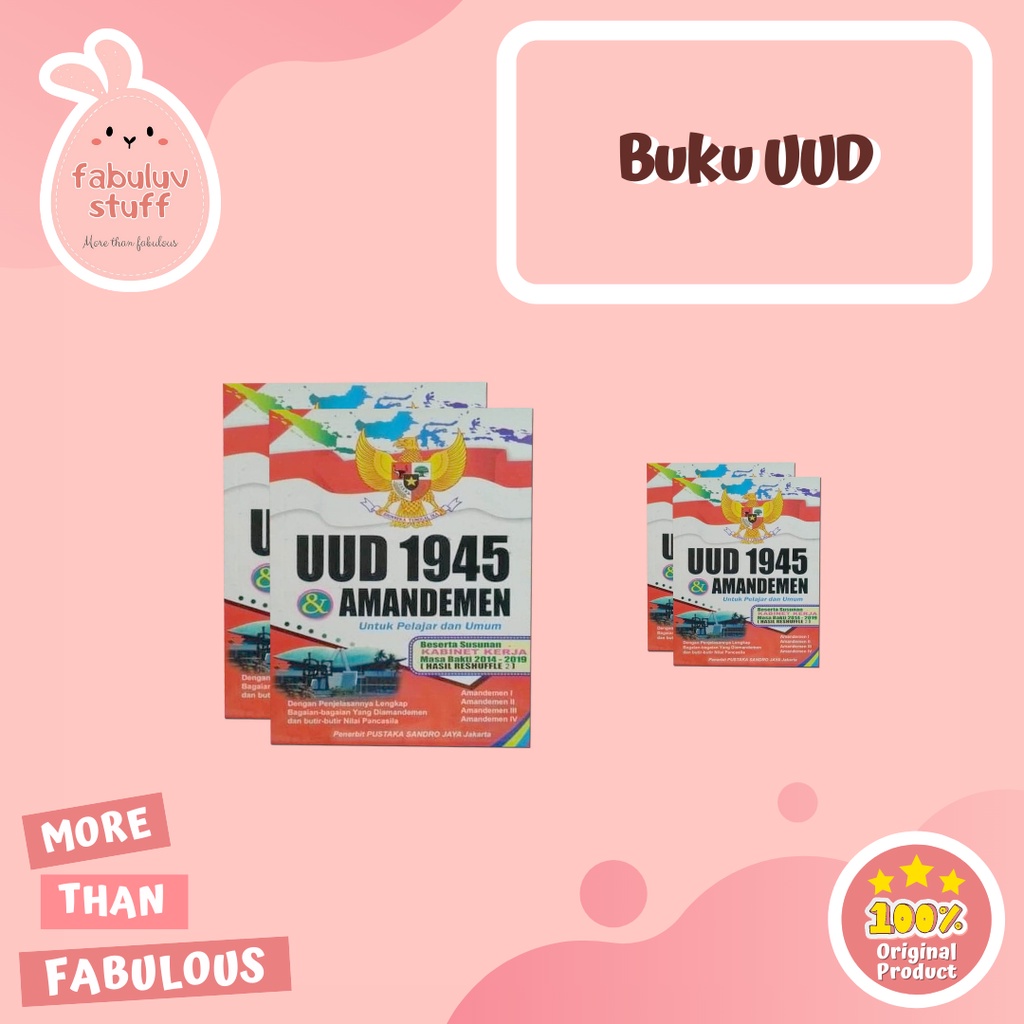 ATK ~ Buku UUD 45 / Undang Undang Dasar 1945 / Tebal dan Tipis | Lazada ...