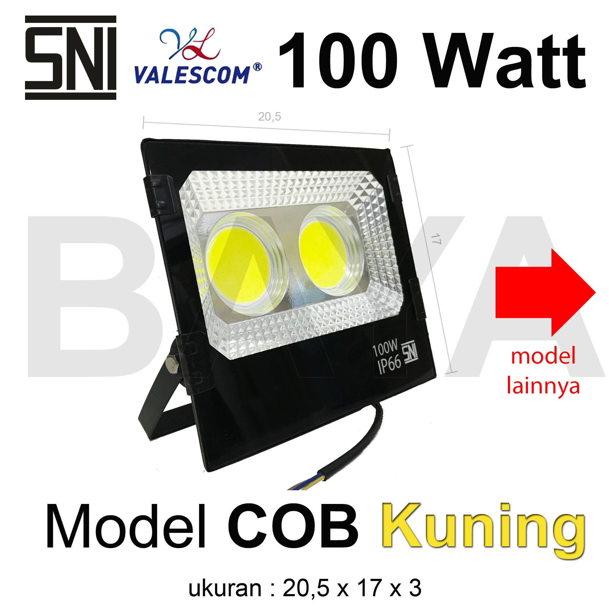 lampu led sorot / tembak / floodlight / outdoor / lapangan COB SMD ...