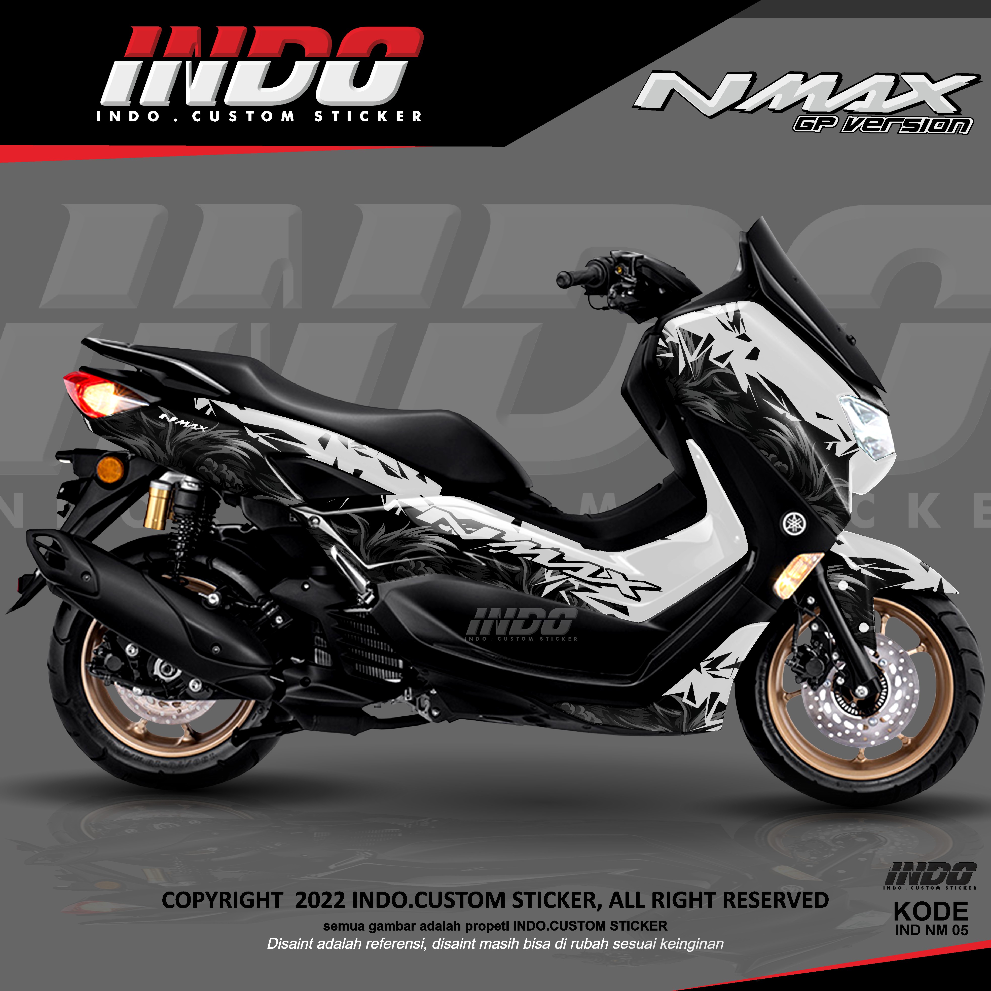 DECAL NMAX FULL BODY STIKER NMAX NEW STIKER NMAX OLD DECAL NMAX 2020 ...
