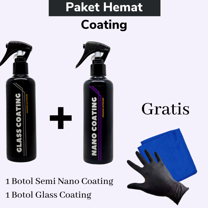 PAKET PENGKILAP DAN PELINDUNG BODY DAN KACA MOBIL SEMI NANO COATING ...