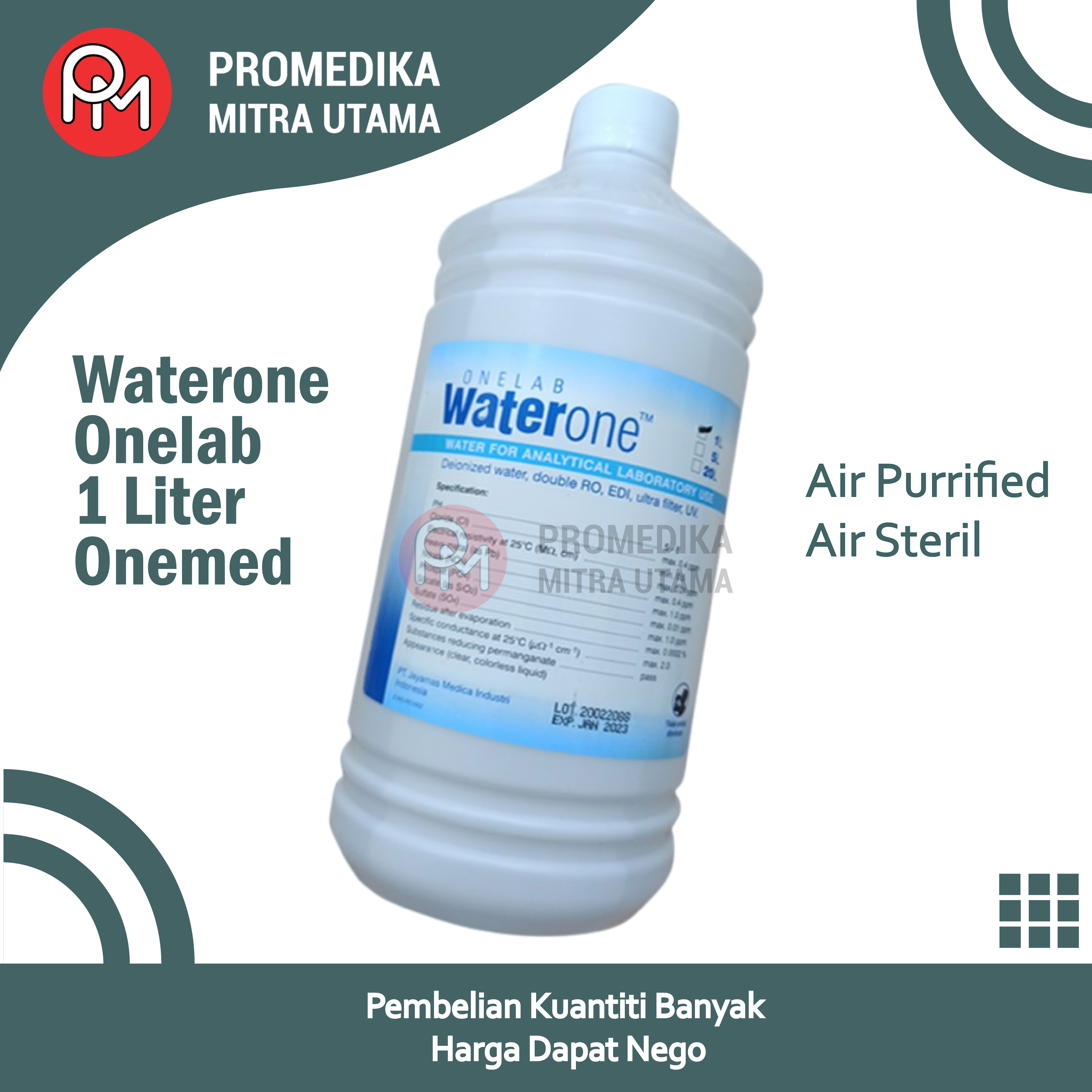 Waterone Onelab 1 Liter Merk Onemed | Lazada Indonesia
