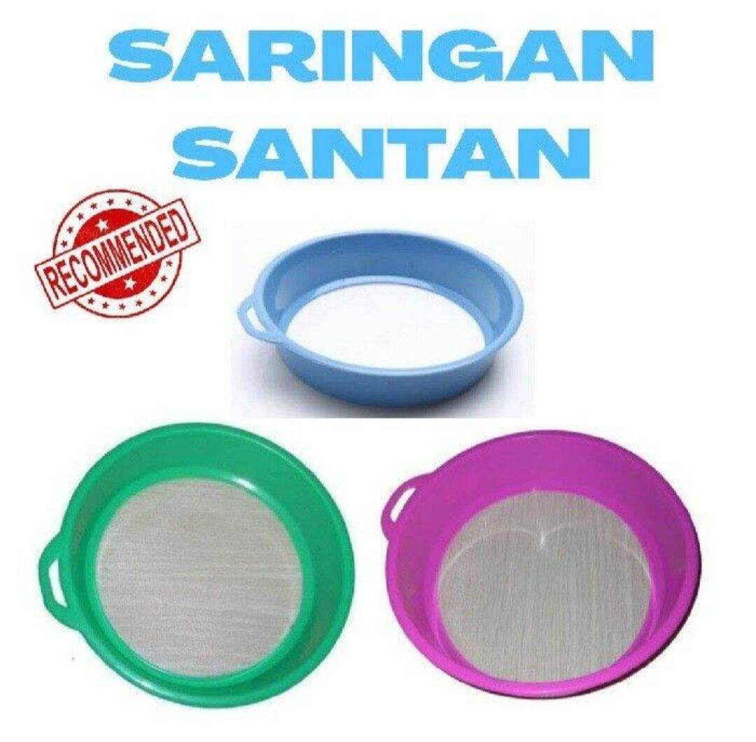 Saringan Santan Plastik UK 20cm - 22cm - 24cm / Ayakan Tepung Terigu ...