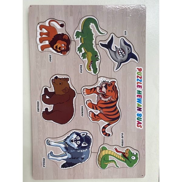 Puzzle hewan buas, puzzle hewan laut, puzzle burung, puzzle hewan ...