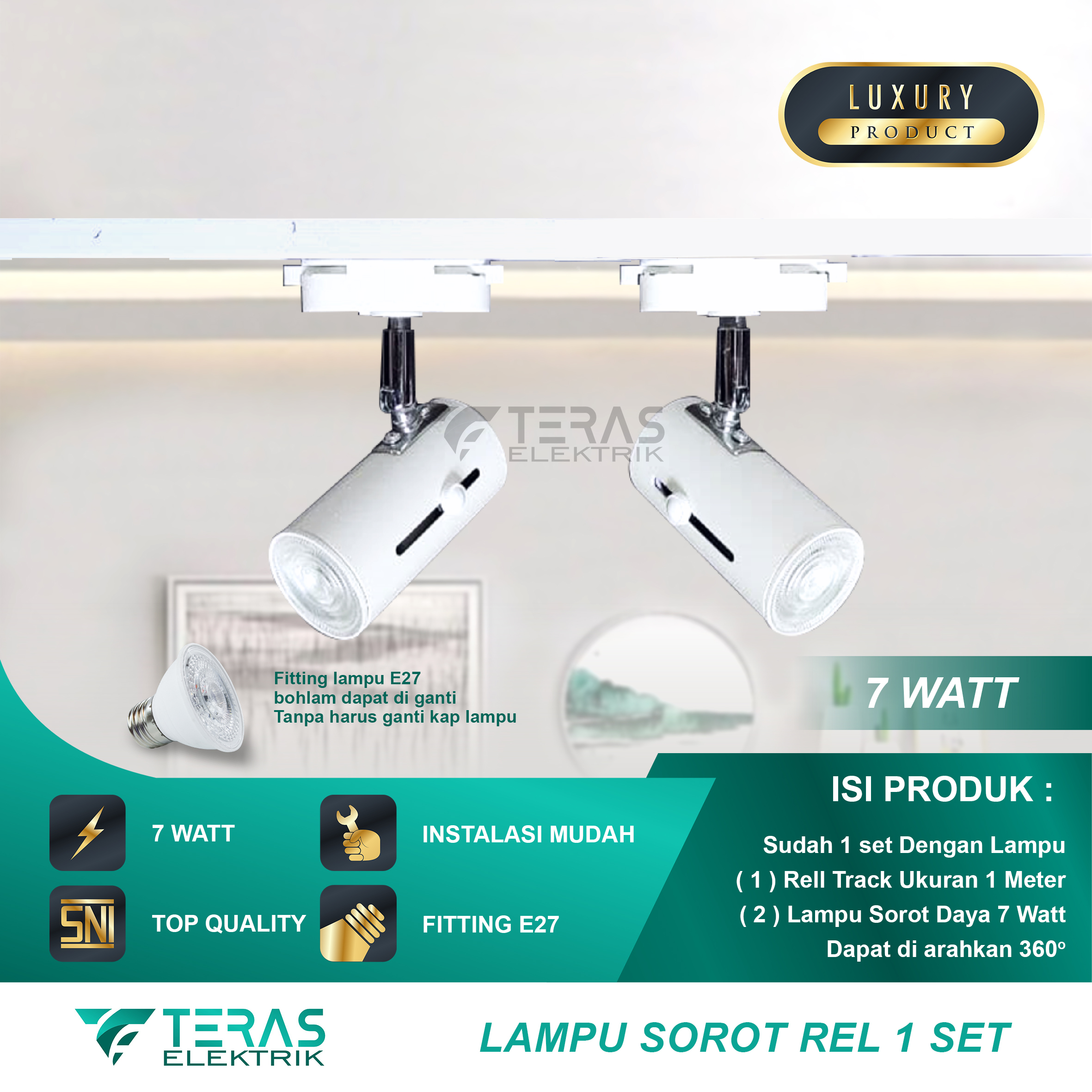 lampu sorot rell track paket rell 1 meter isi 2 lampu fitting e27 lampu ... lampu sorot rell track paket rell 1 meter isi 2 lampu fitting e27 lampu ...