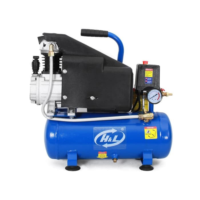 SA - Mesin Kompresor Angin / Portable Air Compressor MERK H&L 9L 1HP ...